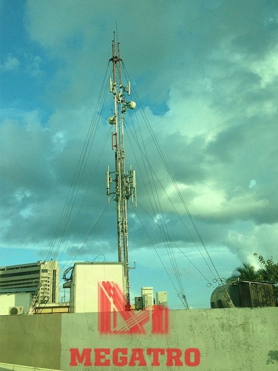 Roof top guyed telecom mast - Qingdao Megatro Mechanical and Electrical ...