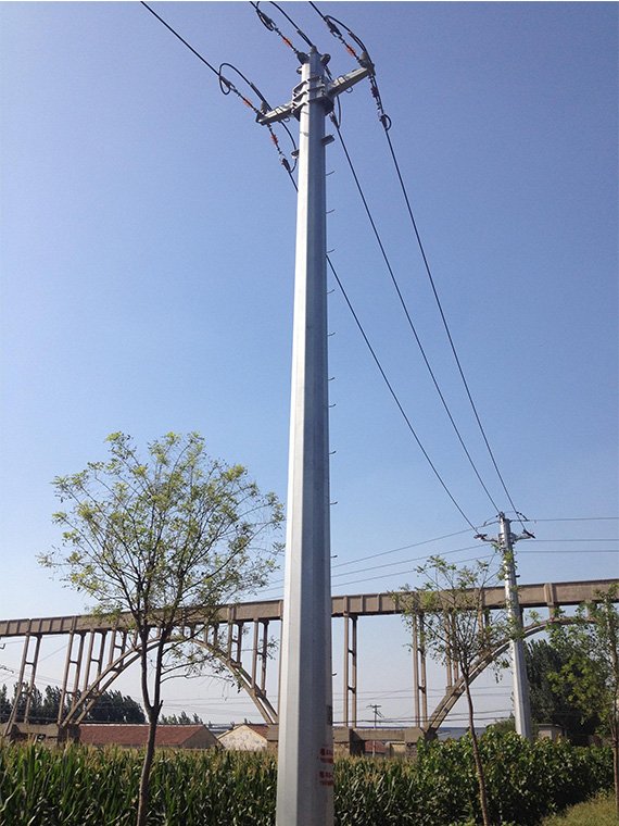 132KV Single circuit line steel tower - Qingdao Megatro Mechanical and ...