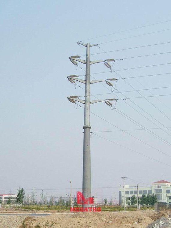 115KV dead end monopole tower - Qingdao Megatro Mechanical and ...