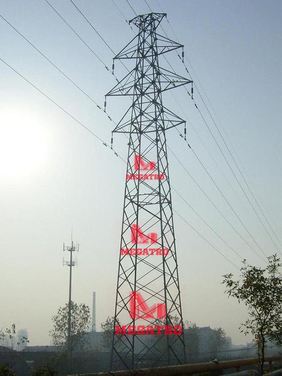400KV gantries overhead line steel tower - Qingdao Megatro Mechanical ...