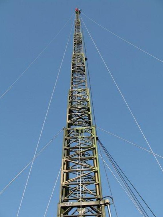 Guyed steel lattice mast - Qingdao Megatro Mechanical and Electrical ...