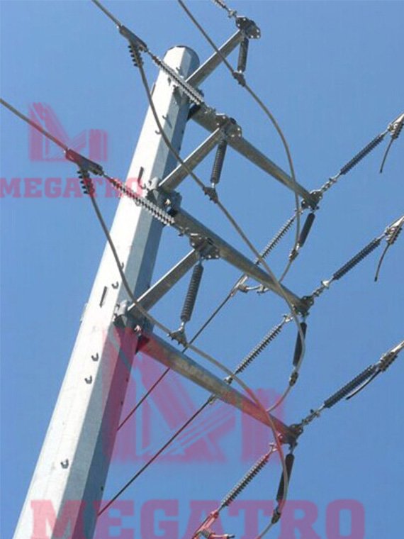 400KV gantries overhead line steel tower - Qingdao Megatro Mechanical ...