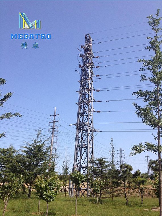 400KV gantries overhead line steel tower - Qingdao Megatro Mechanical ...