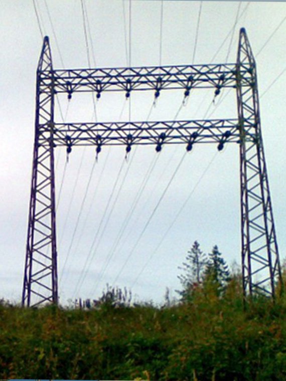 400KV gantries overhead line steel tower - Qingdao Megatro Mechanical ...
