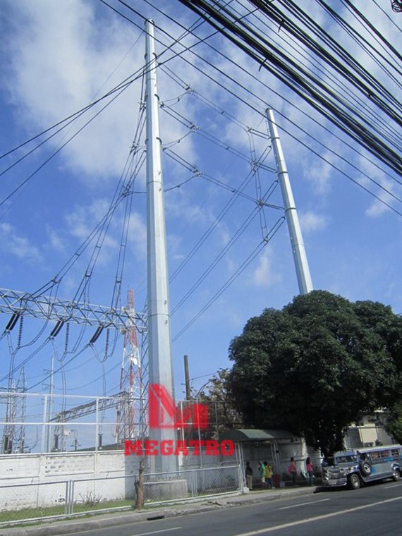 400KV gantries overhead line steel tower - Qingdao Megatro Mechanical ...