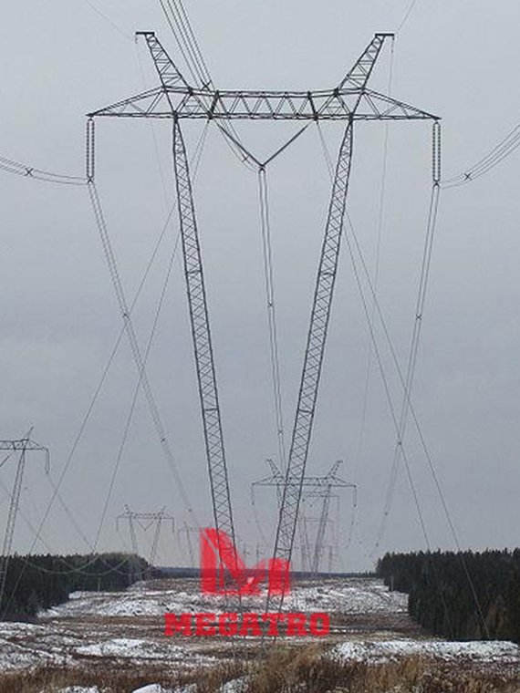 Double circuit 132KV OHL steel tower - Qingdao Megatro Mechanical and ...