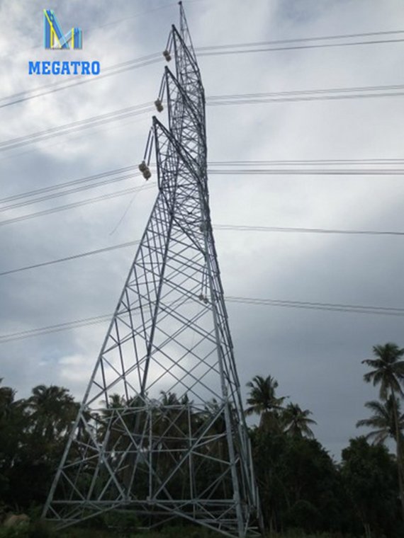 400KV gantries overhead line steel tower - Qingdao Megatro Mechanical ...