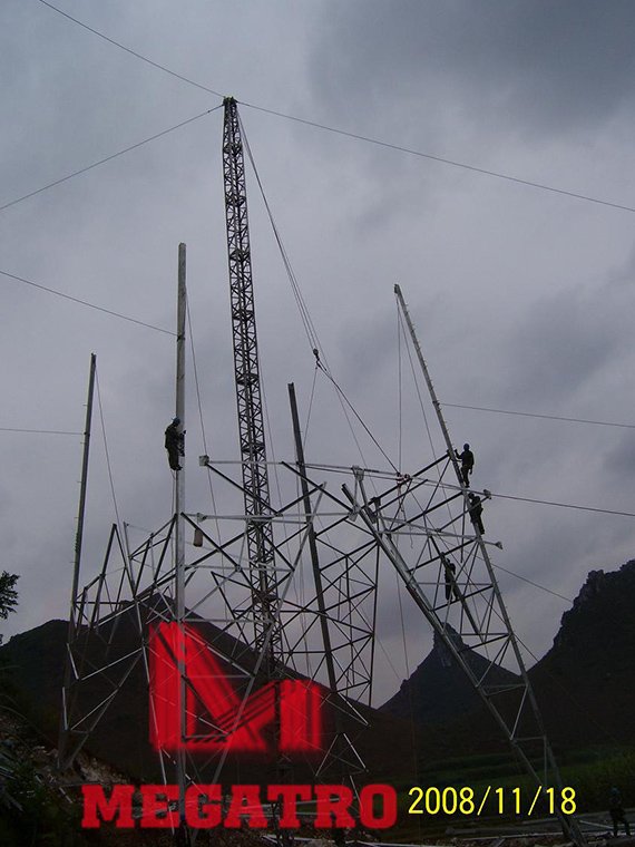 800KV Power Transmission line angular steel tower - Qingdao Megatro ...