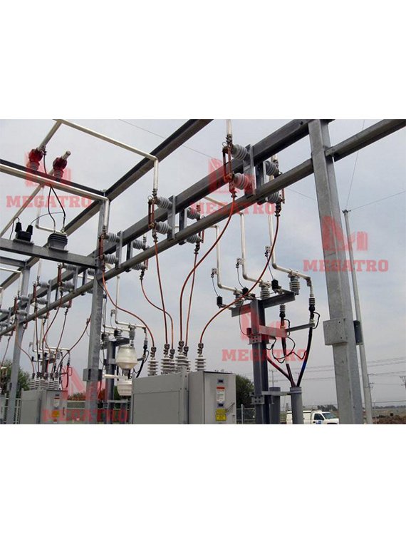 138KV substation gantries - Qingdao Megatro Mechanical and Electrical ...
