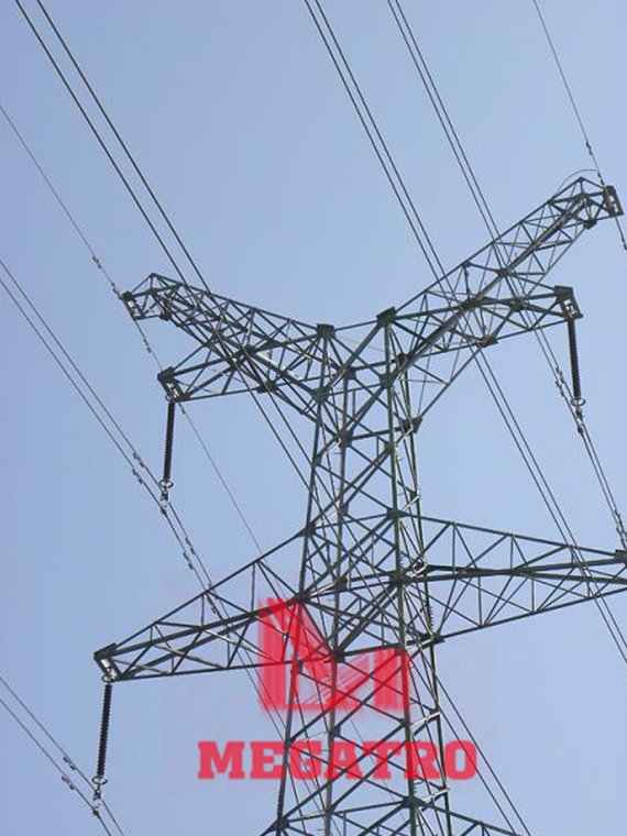 400KV double circuit transmission line steel tower - Qingdao Megatro ...