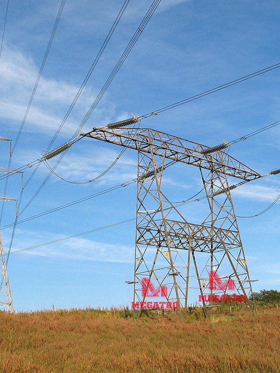 400KV double circuit transmission line steel tower - Qingdao Megatro ...
