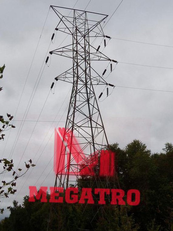 138KV Double circuit transmission line monopole tower - Qingdao Megatro ...