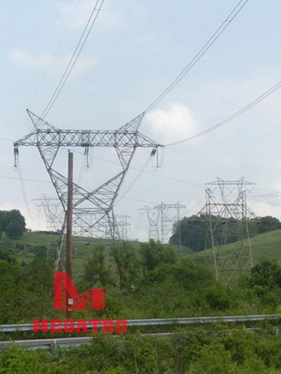 400KV gantries overhead line steel tower - Qingdao Megatro Mechanical ...