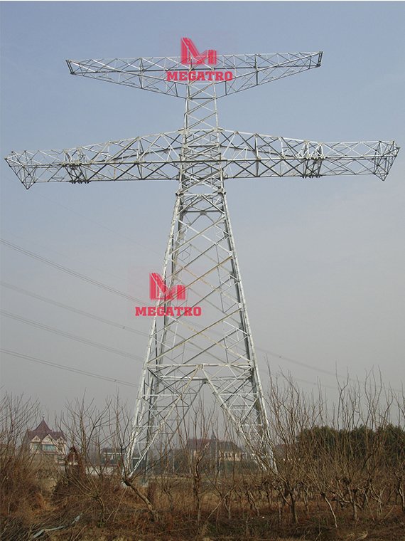 800KV Power Transmission line angular steel tower - Qingdao Megatro ...
